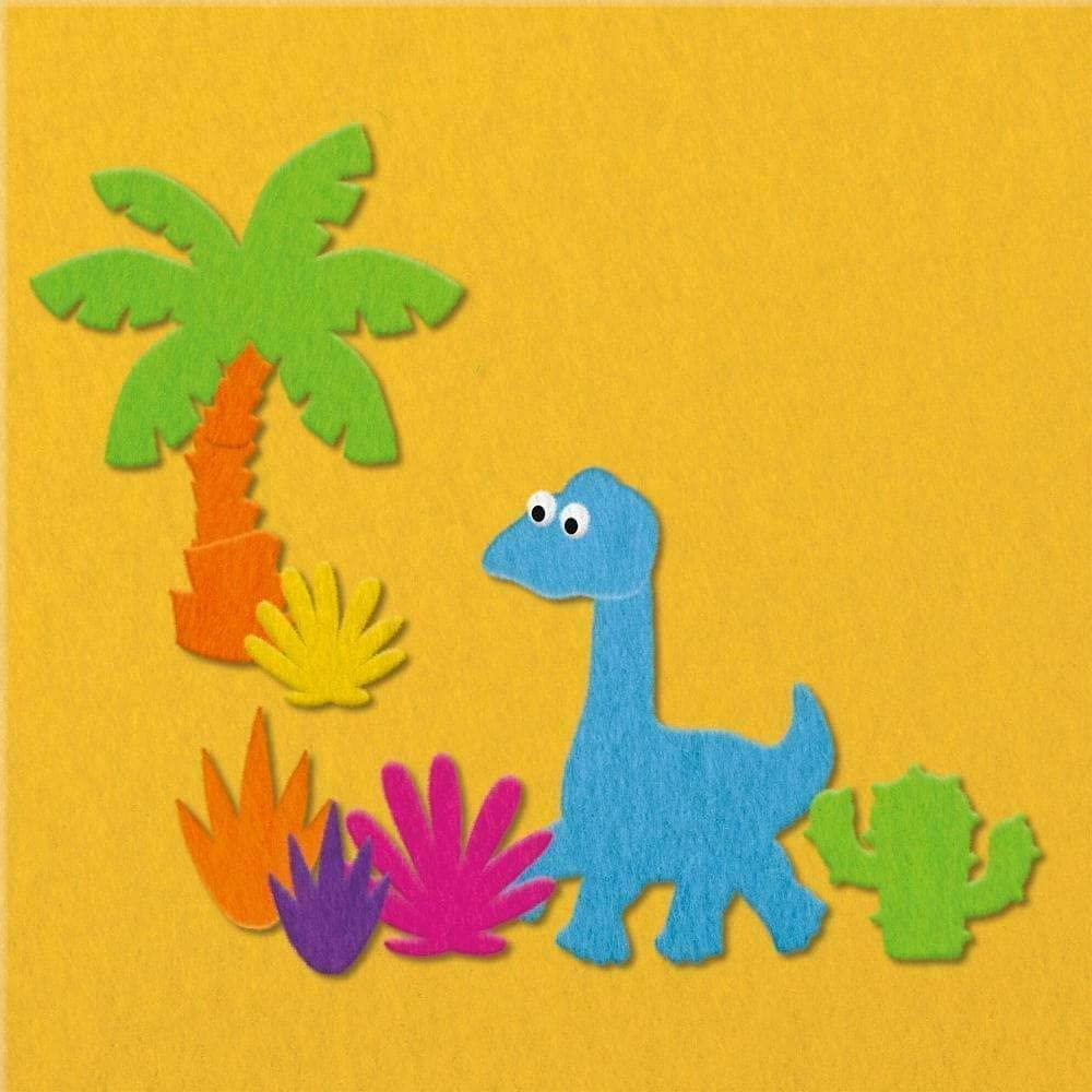 John Adams – Fuzzy Felt Dinosaur – 11096 – House of Toviel